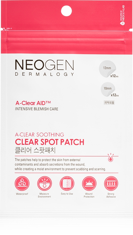 Neogen Dermalogy A-Clear Soothing Spot Patch patch purifiant pour peaux ...