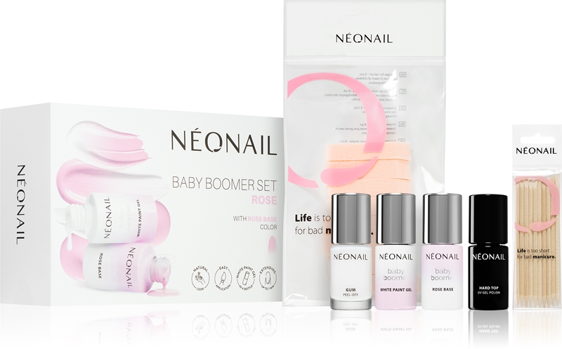 NEONAIL Baby Boomer Set Rose kit para manicure perfeita | notino.pt