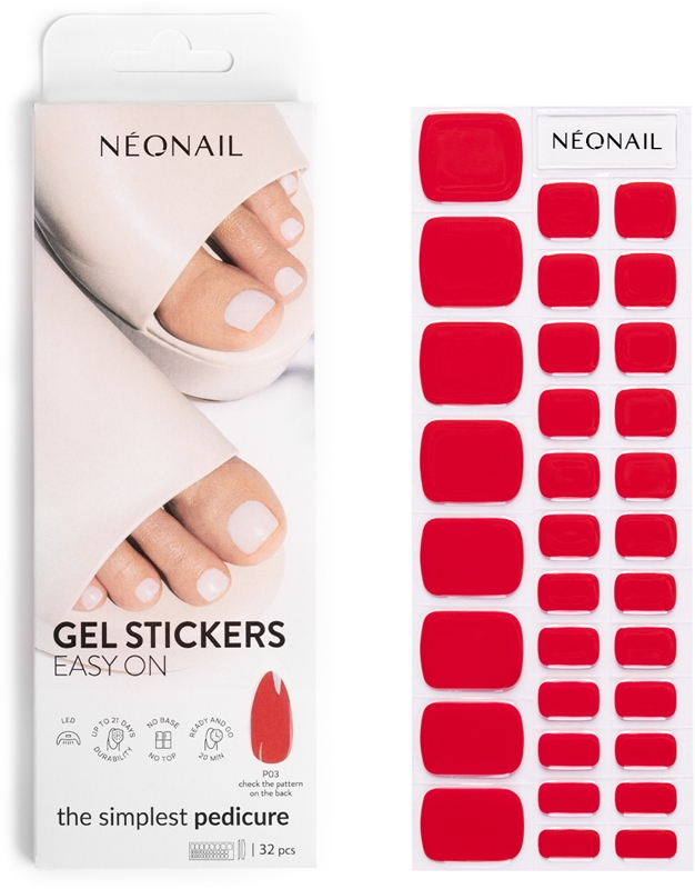 Neonail Easy On Gel Stickers Autocollants Pour Ongles Pieds Notino Fr