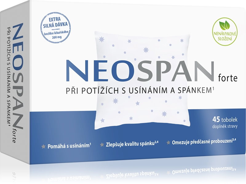 Neospan Forte tobolky při potížích se spánkem a usínáním | notino.cz