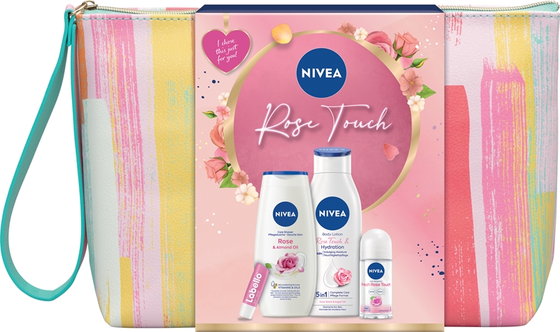 NIVEA Rose Touch Geschenkset (Für Gesicht und Körper)