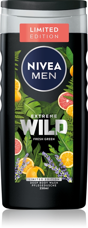 Nivea Men Extreme Wild Fresh Green gel de duche refrescante | notino.pt