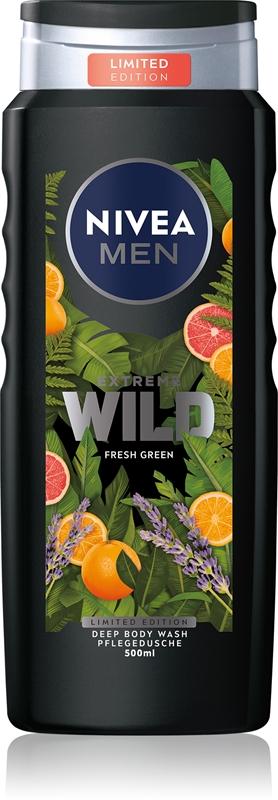 Nivea Men Extreme Wild Fresh Green gel de ducha refrescante | notino.es