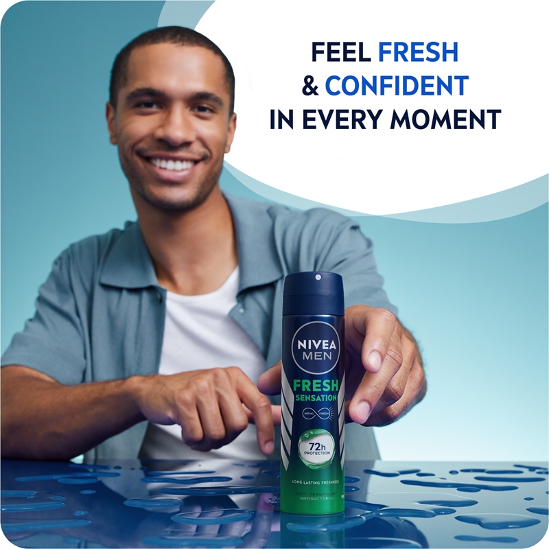 NIVEA MEN Fresh Sensation Antiperspirant Spray 72h | notino.ie