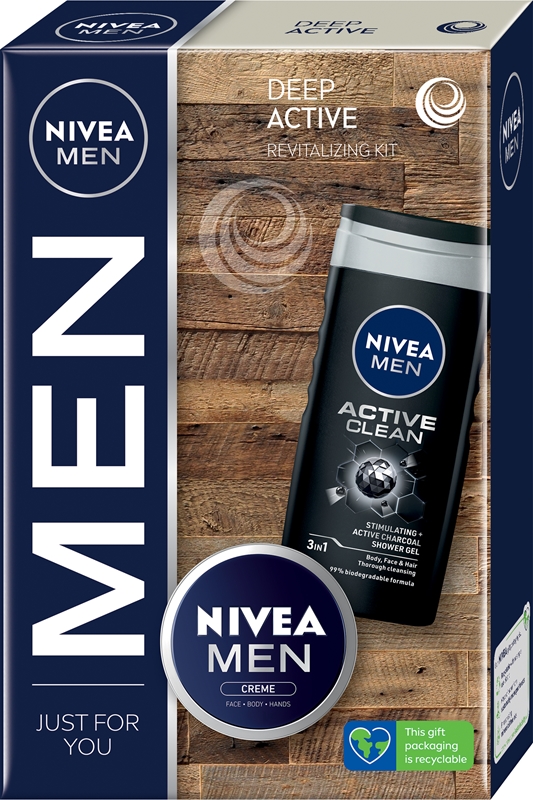 NIVEA MEN Deep Active coffret (para homens) | notino.pt