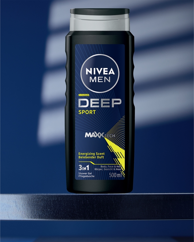NIVEA MEN Deep Sport gel de banho energizante para homens | notino.pt
