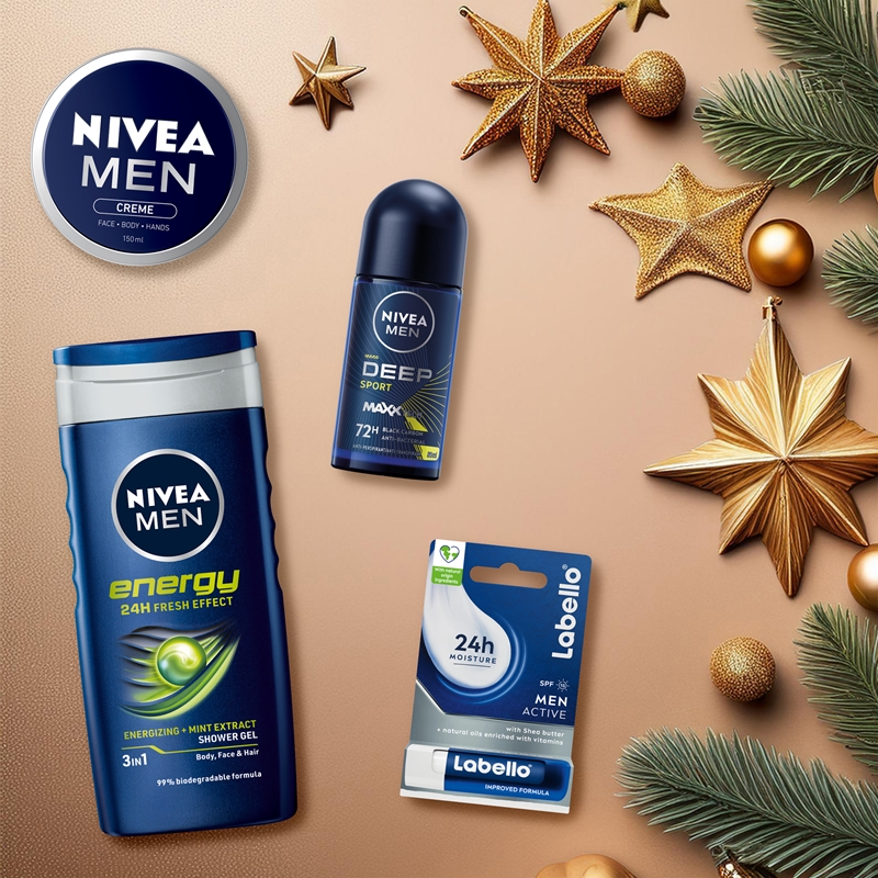 NIVEA MEN Feel Energized Kinkekomplekt meestele | notino.ee