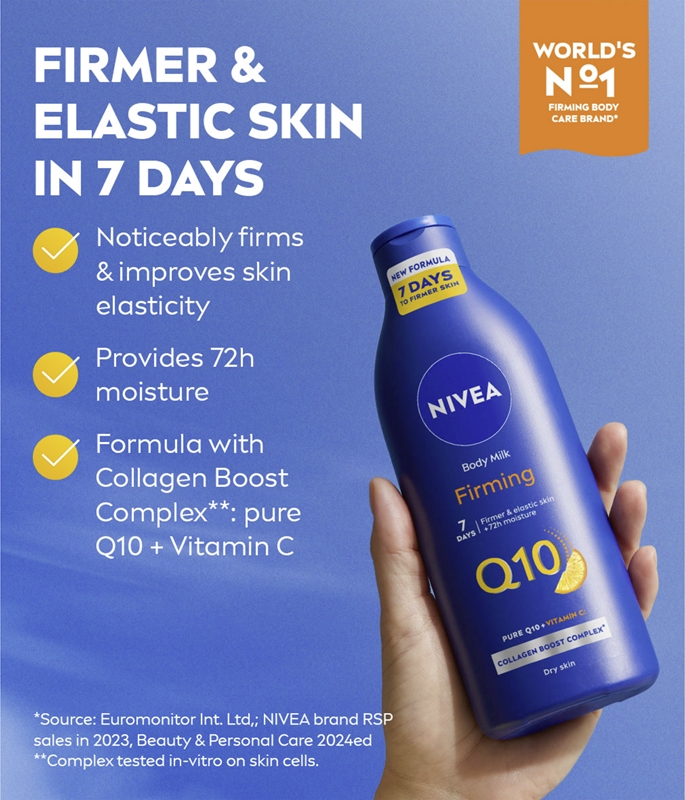 NIVEA Q10 Plus standinamasis kūno pienelis sausai odai | notino.lt