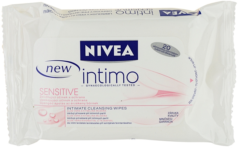 Nivea Intimo Sensitive Intimate Cleansing Wipes | notino.co.uk