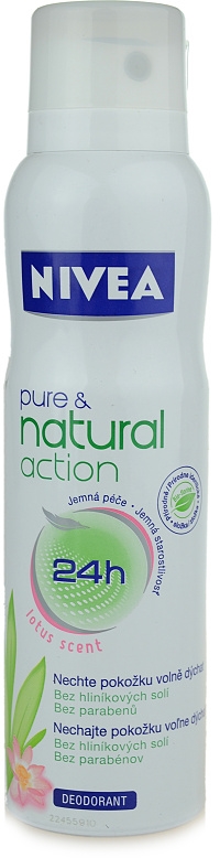 Nivea Pure & Natural антиперспірант-спрей 24 години | notino.ua ...