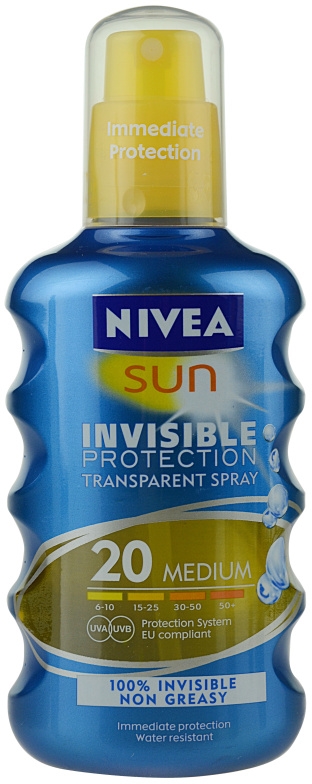 Nivea Sun Invisible Protection spray solar invisível SPF 20 | notino.pt