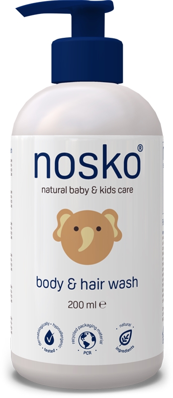 Nosko Baby Body & Hair Wash gel detergente per corpo e capelli per ...
