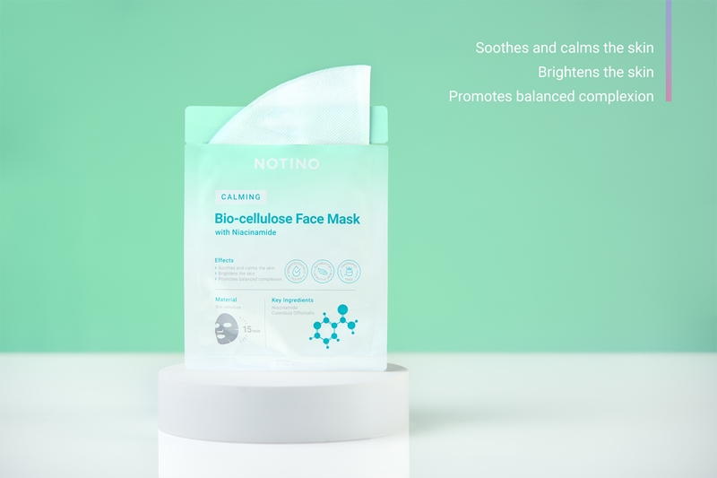 Notino Calming Bio-Cellulose Face Mask with Niacinamide zklidňující ...