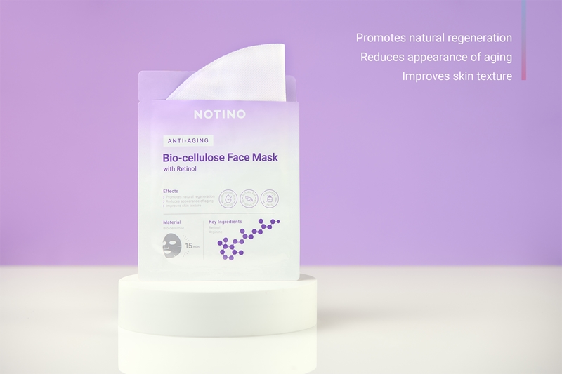 Notino Anti-Aging Bio-Cellulose Face Mask with Retinol | Brza dostava ...