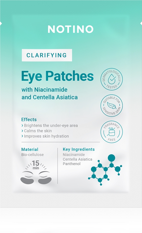 Notino Clarifying Bio-Cellulose Eye Patches Set with Niacinamide and ...