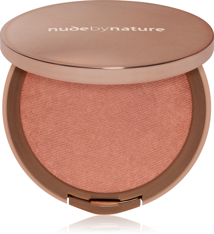Nude by Nature Cashmere Pressed Blush Powder Blush with nourishing ...
