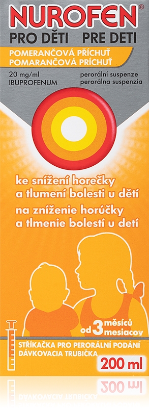 Nurofen Nurofen pro děti pomeranč 20 mg/ml perorální suspenze ke ...