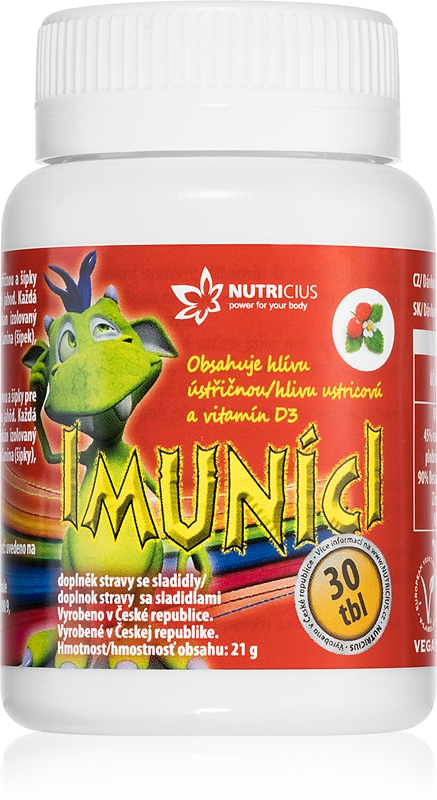 Nutricius Imuníci hlíva ústřičná + vitamin D tablety pro normální ...