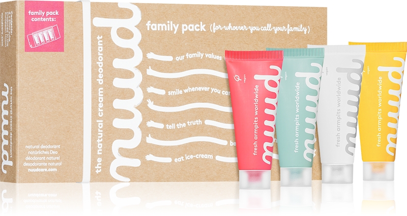 NUUD Family Pack déodorant crème Naturel | notino.fr