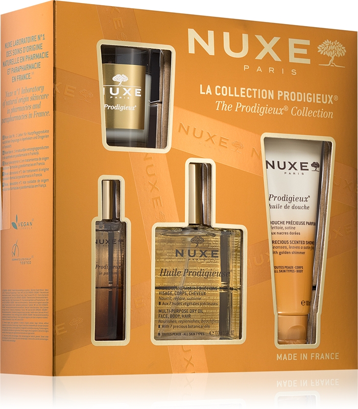 Nuxe Prodigieux Collection gift set for face, body and hair for women ...