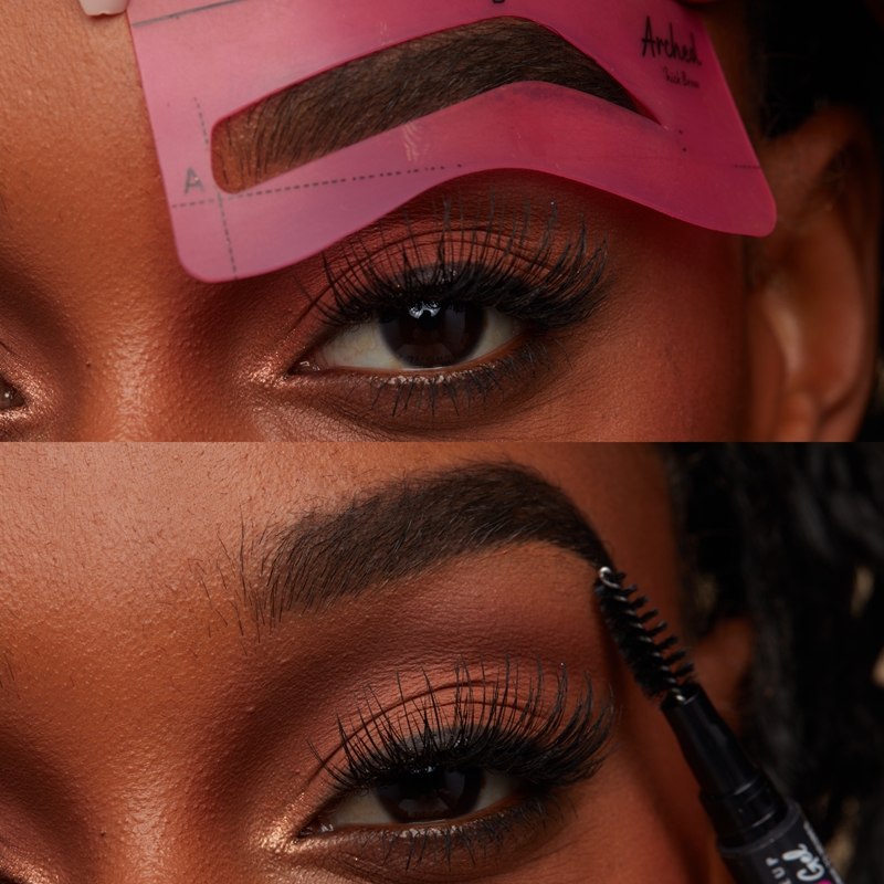 NYX Professional Makeup Zero To Brow Stencil Book Schablonen für die ...