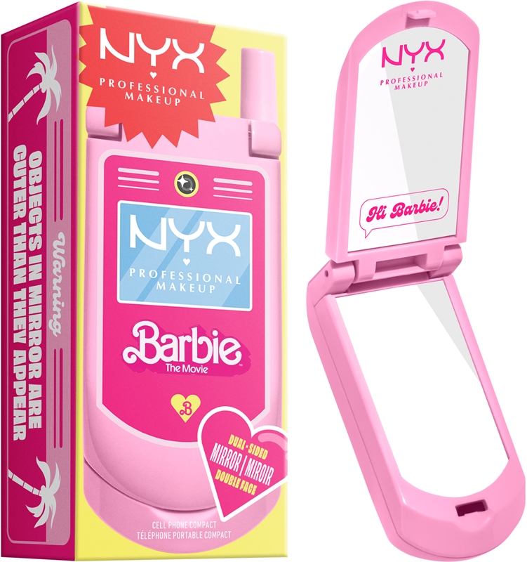 NYX Professional Makeup Barbie Flip Phone cosmetic mirror | notino.co.uk