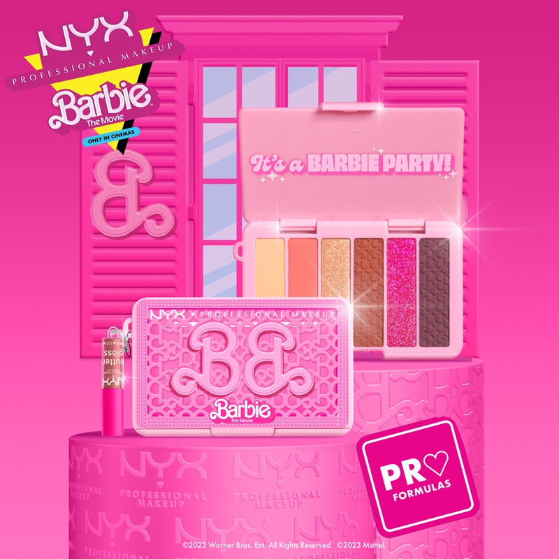 NYX Professional Makeup Barbie On The Go Eye Palette Eyeshadow Palette ...