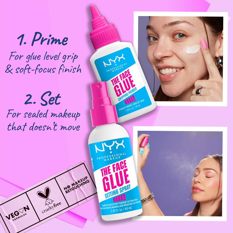 NYX Professional Makeup The Face Glue kiinnityssuihke | notino.fi