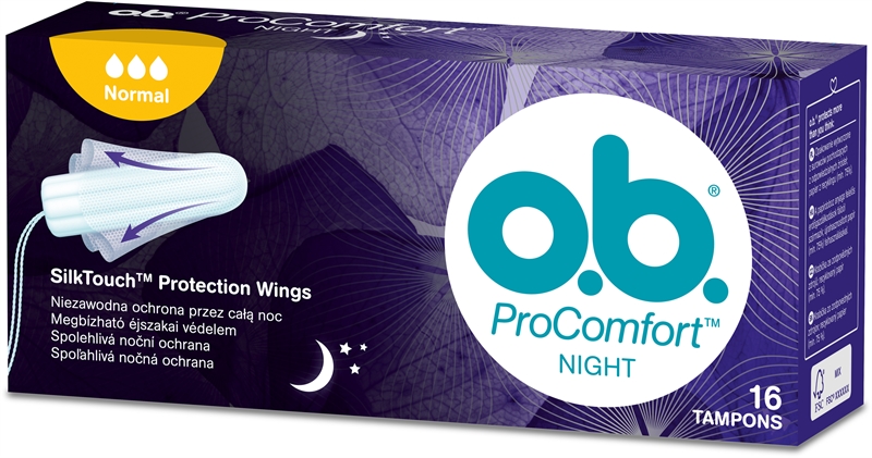 o.b. Pro Comfort Night Normal tampons | notino.ie