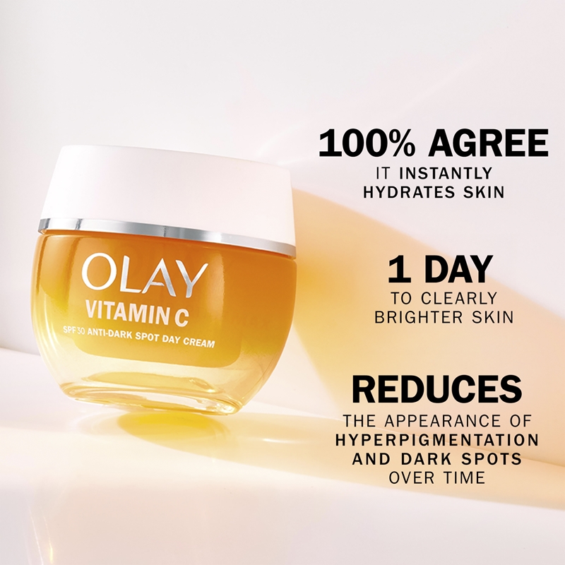 Olay Vitamin C + AHA Day Gel Cream creme gel hidratante para rosto ...