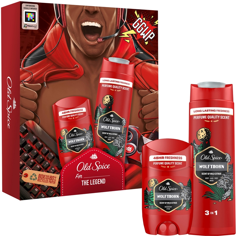 Old Spice Wolfthorn Wolf Gamer coffret cadeau pour homme | notino.fr