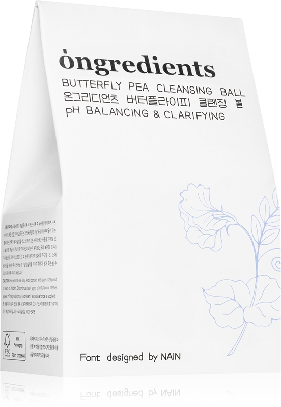 Ongredients Butterfly Pea Cleansing Ball Reinigungsseife für das ...