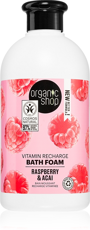 Organic Shop Organic Raspberry & Acai Vitamin Bath Foam | notino.ie