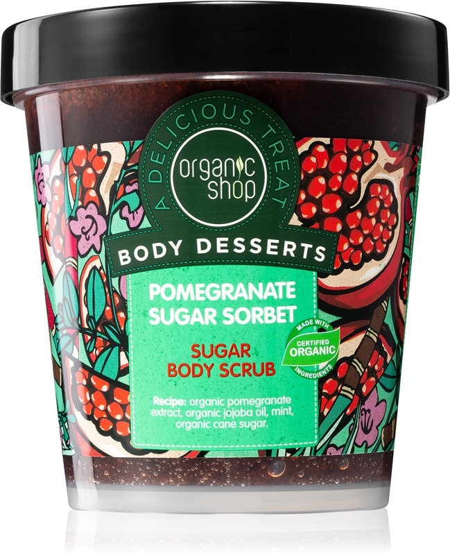 Organic Shop Body Desserts Pomegranate Gommage au sucre rafraîchissant ...