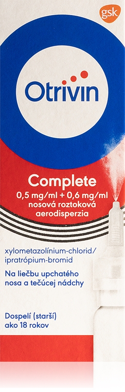 Otrivin Otrivin Complete 0,5mg/ml+0,6mg/ml nosný sprej, roztok na ...
