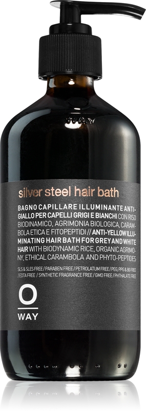 Oway Silver Steel purple shampoo neutralising yellow tones | notino.co.uk