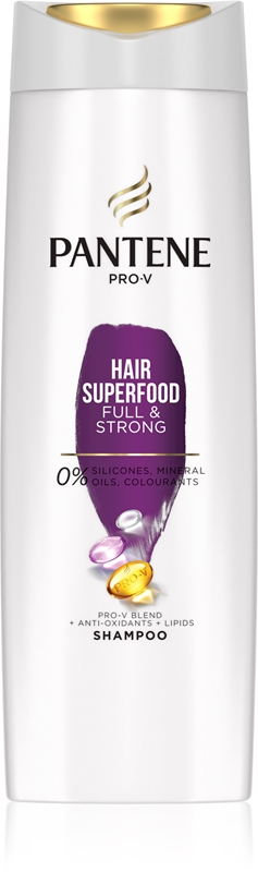 Pantene Hair Superfood Full & Strong shampoo for nourish and shine ...