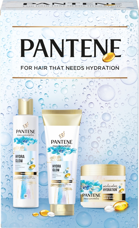 Pantene Pro-V Miracles Hydra Glow Gift Set lahjasetti kuiville ja vaurioituneille hiuksille ...