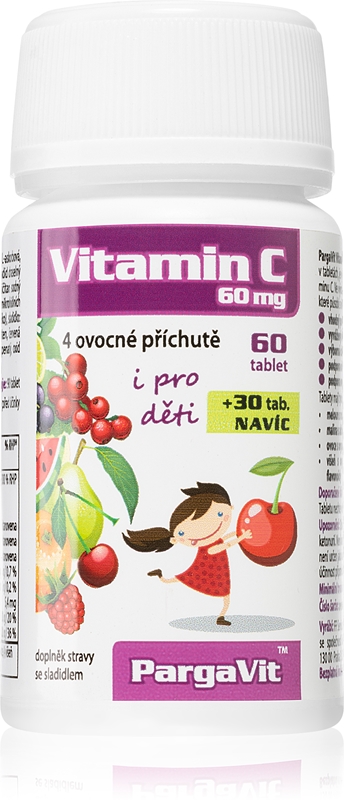 PargaVit Vitamin C 60 mg хранителна добавка с подсладители | notino.bg