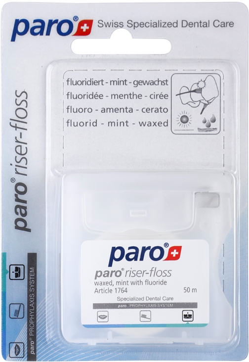 Paro Riser-Floss fio dental encerado com fibras finas com fluór | notino.pt