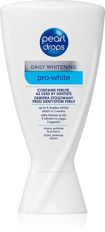 Pearl Drops Pro White Whitening Toothpaste For Pearly White Teeth ...