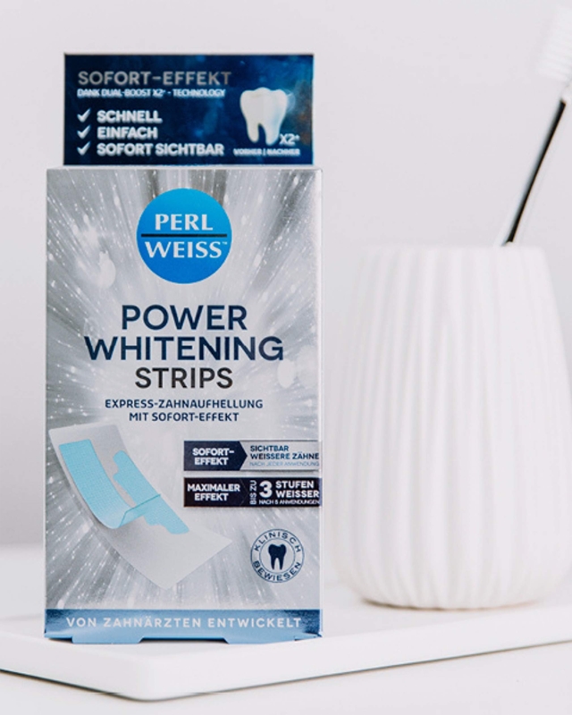 Perl Weiss Power Whitening Strips tiras de branqueamento dental | notino.pt