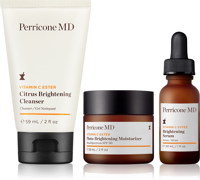 Perricone MD Vitamin C Ester Brightening Trio Gift Set with vitamin C ...