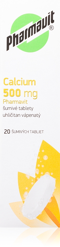 Pharmavit Calcium 500 mg šumivé tablety na podporu zdravia kostí, kĺbov ...