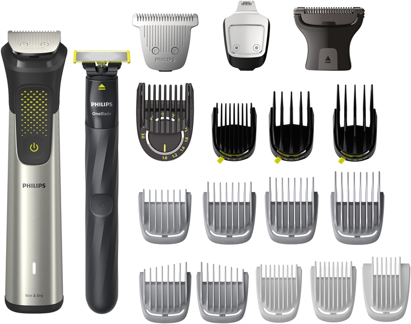 Philips Series 9000 MG9553/15 Multifunktionstrimmer + OneBlade Face ...
