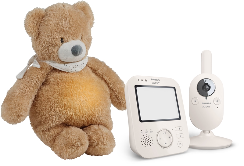 Philips Avent Baby Monitor SCD891/26+NATTOU Sleepy Bear Pale Brown ...