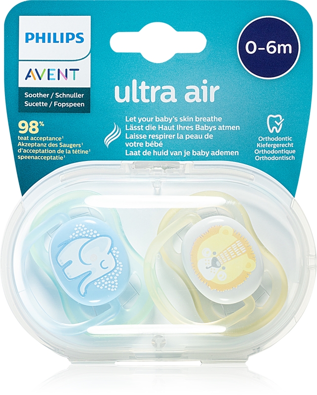 Philips Avent Soother Ultra Air 0-6 m dummy | notino.co.uk