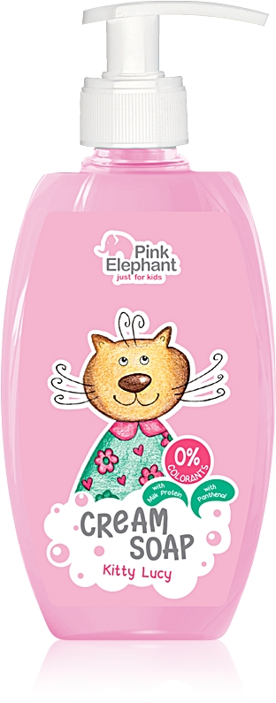 Pink Elephant Cream Soap Kitty Lisa Creamy Soap for children | notino.ie