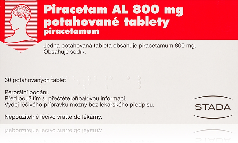 STADA Piracetam AL 800 mg potahované tablety pro podporu paměti a ...