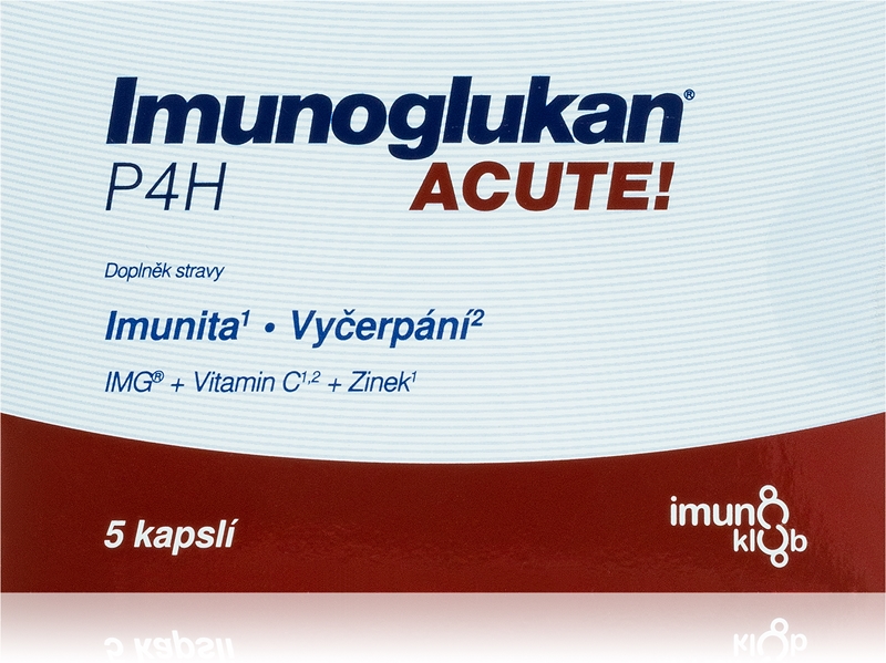 Pleuran Imunoglukan P4H ACUTE! 300 mg kapsle pro podporu imunity ...